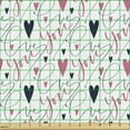 Ambesonne Valentine's Day Fabric by the Yard Upholstery, Cursive Love ...