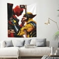Deadpool & Wolverine Wall Tapestry Cartoon Poster Wall Hanging Tapestry ...