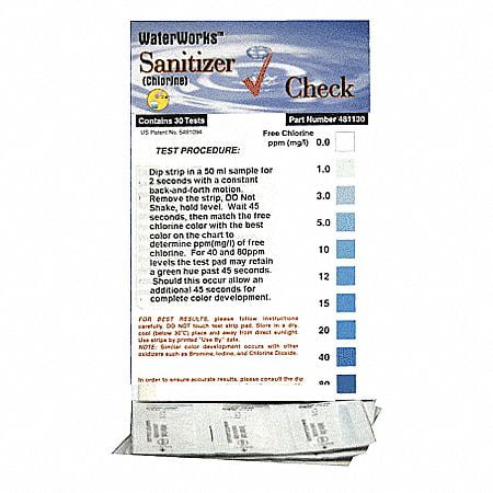 Sanitizer Test Strip Restaurant