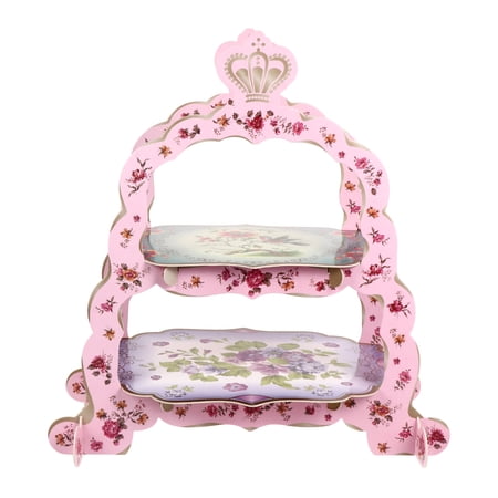 European Style Cake Rack Double-deck Dessert Holder Delicate Cake Rack ...