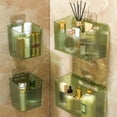 2Pcs Stackable Transparent Plastic Shower Organizer For Wall Mounted ...
