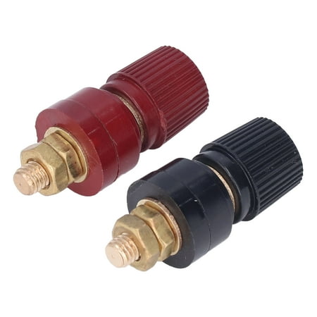 Terminal Binding Post, Black Red Terminals Black Red Firmness M6 Easy ...
