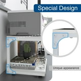 Natwind 2-Tier Office Desktop Printer Stand, Metal Dual Shelves Rack ...