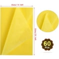 Naler 60 Sheets Yellow Tissue Paper Bulk, 14"x 20" Gift Wrapping Tissue ...