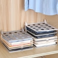 Stackable T Shirt Folding Board with Clips Wardrobe Shelf Dividers ...