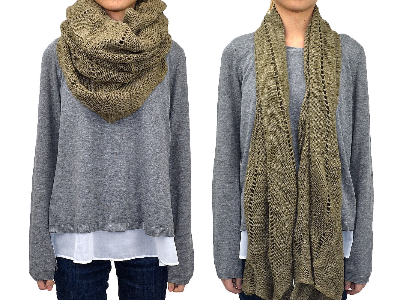 Dual Purpose Infinity or Long Scarf - Walmart.com