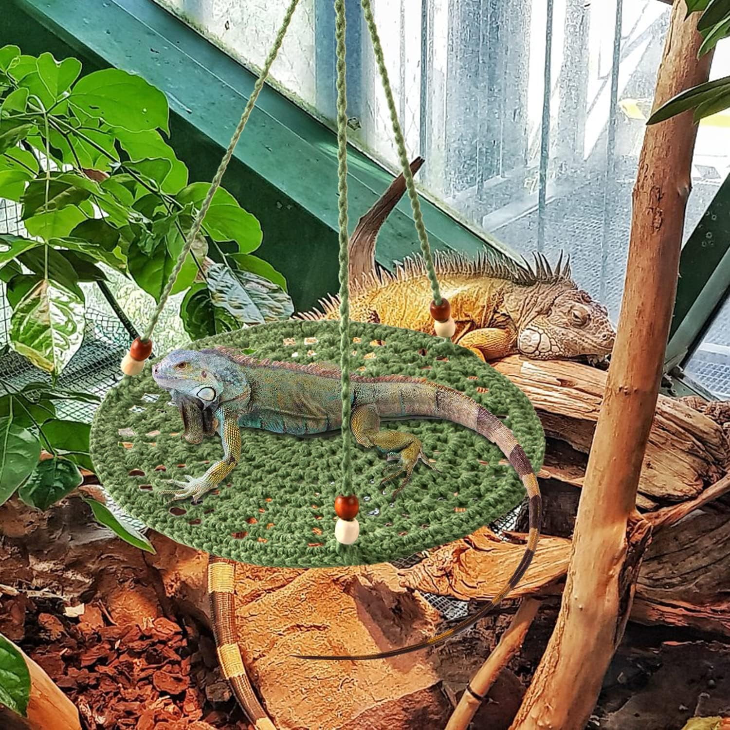 Reptile Lizard Hammock Swing Hanging Bed, Cute Cotton Lizard Swing Toy ...