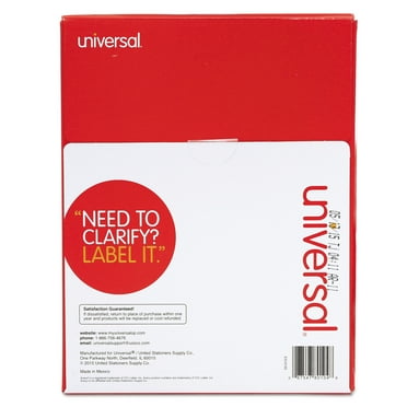 Universal Laser Printer Permanent Labels, 1 x 4, White, 100 Sheets ...