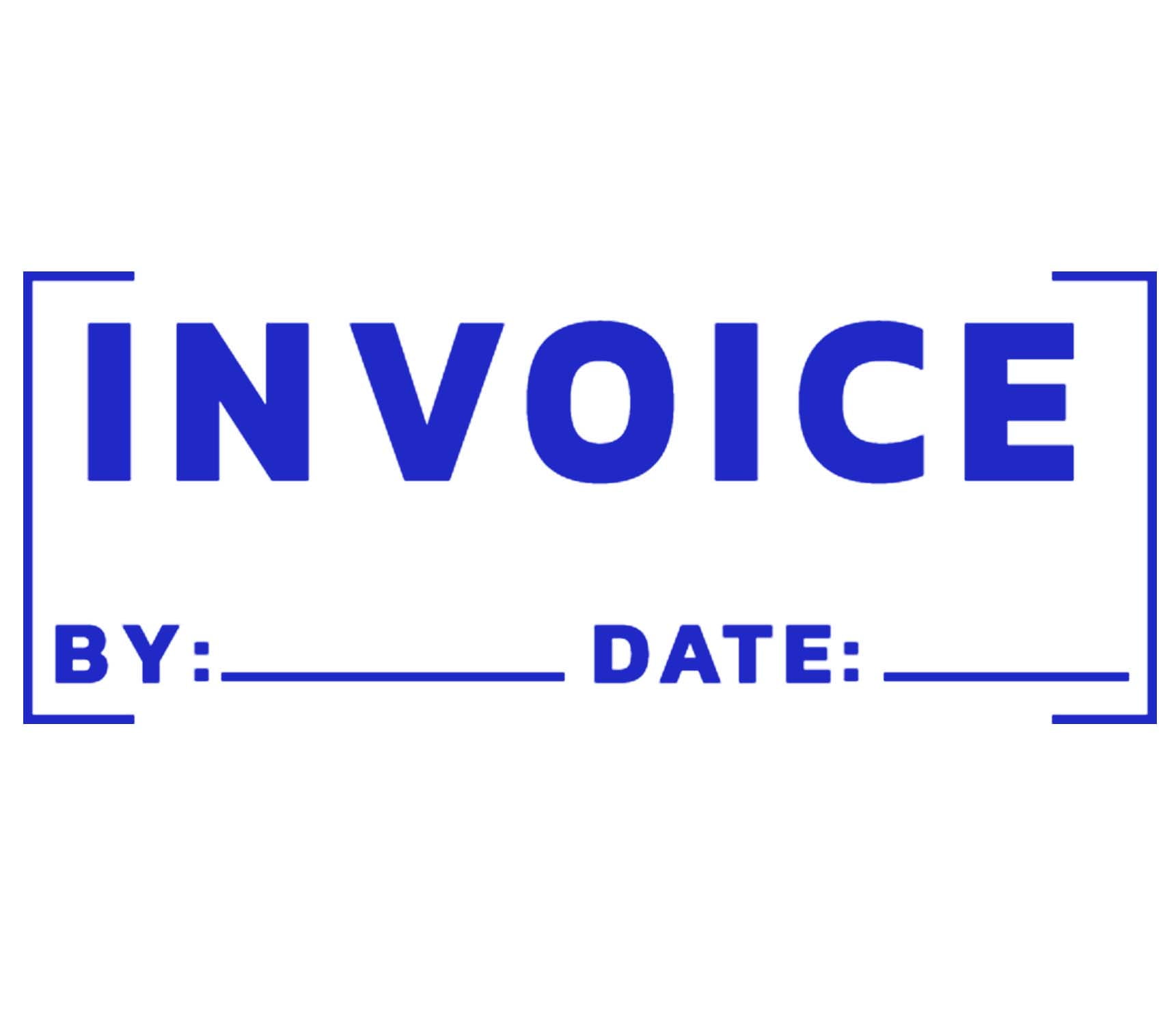 Printtoo Invoice Self Inking Rubber Stamp Pre-Inked Office Stamp- Home ...