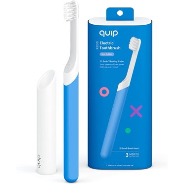 quip Electric Toothbrush, Built-In Timer + Travel Case, Slate Metal ...