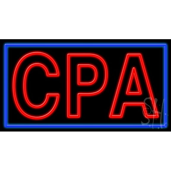 Blue Car Insurance LED Neon Sign 24 x 24 - inches, Black Square Cut ...