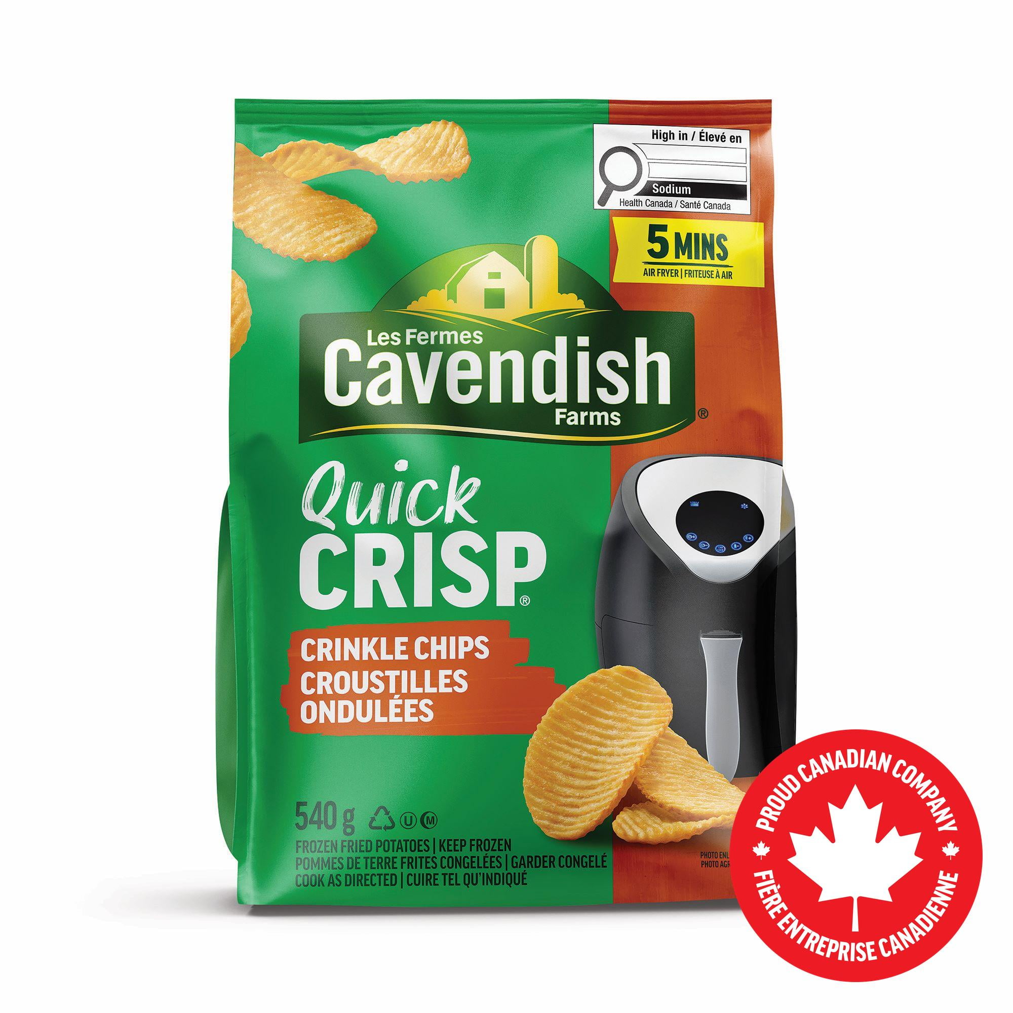 Cavendish Farms Quick Crisp Crinkle Chips | Made in Canada | Proud ...