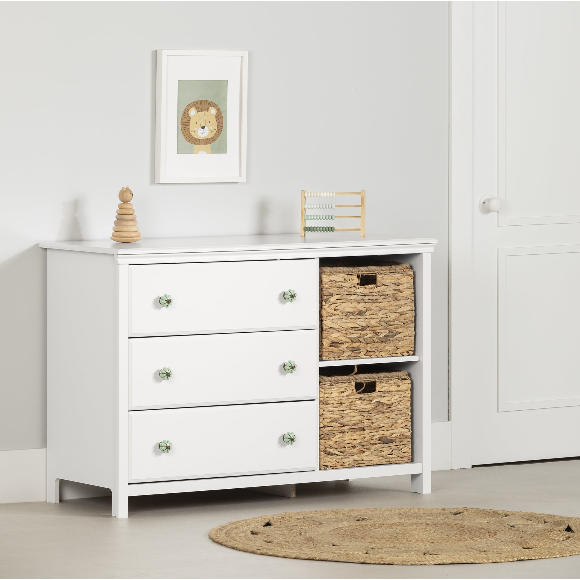 Click here for South Shore Balka 3-Drawer Dresser With Baskets Fo... prices