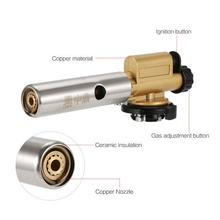 Copper Flame Gun Gas Burners Gun Maker Torch Lighter Auto Piezo ...