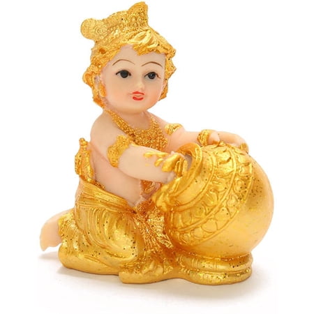 yayagoli Golden Child Statue Office Home Wine Cabinet Opening Craft ...