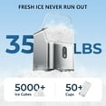Simzlife Nugget Ice Maker Countertop, Portable Ice Maker Machine with ...