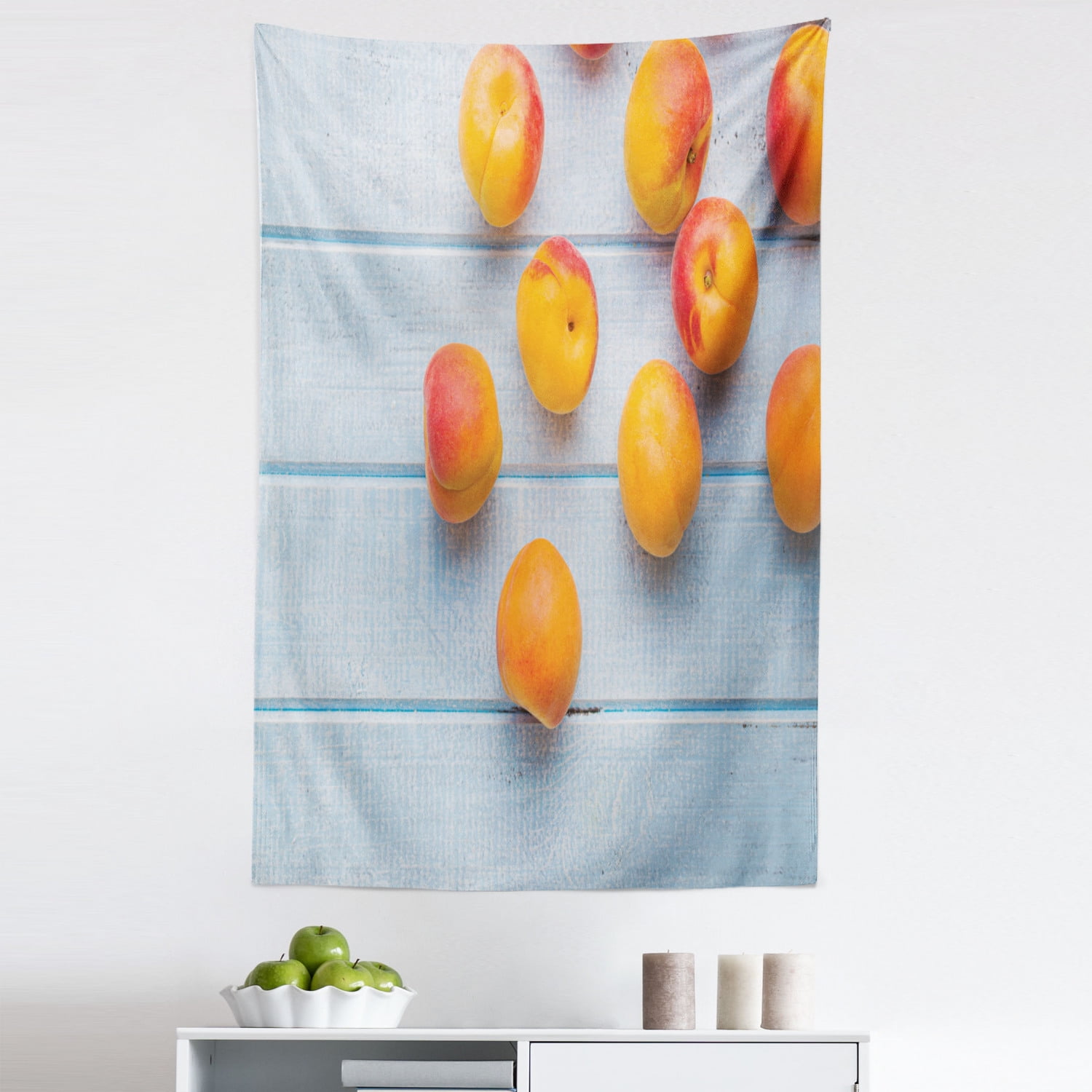 Fruit Tapestry, Photo of Apricots on Wooden Table Natural Delicious ...