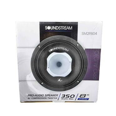 Soundstream SM2.800 400 Watts Max 4 Ohms 8-inch Pro Audio Car Mid-Range ...