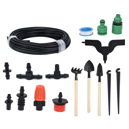 Herwey 4/7mm Drip Irrigation Tool Set 15m Watering Tool Water‑Saving ...