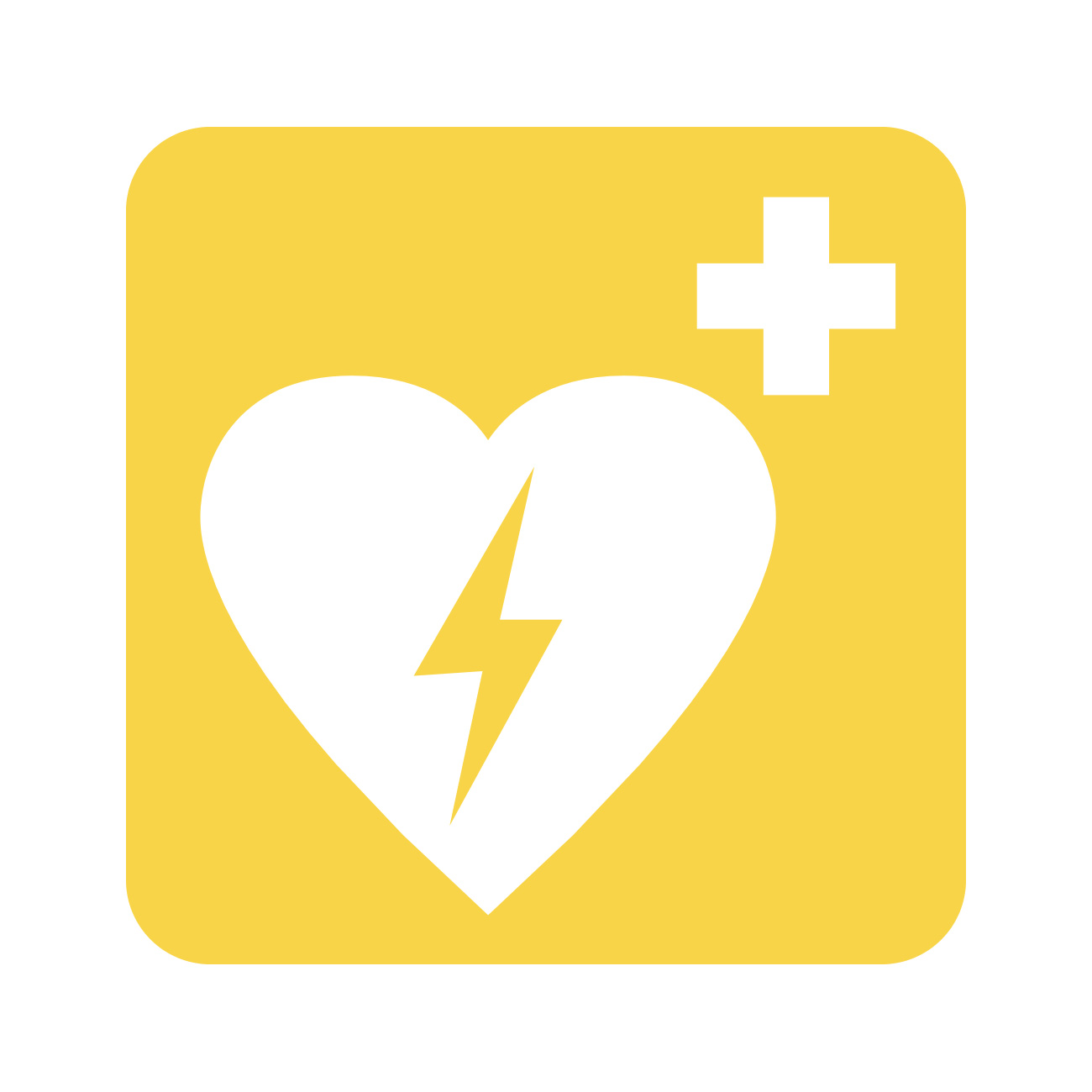 Defibrillator Sticker Decal Die Cut - Self Adhesive Vinyl ...