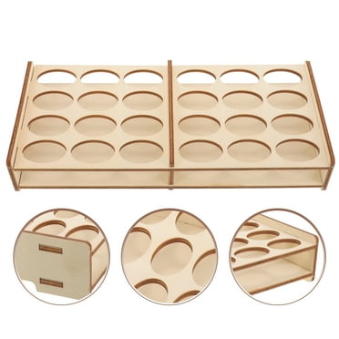 Craft Paint Storage Organizer 63 Holes Vertical Paint Rack Stand Wall ...