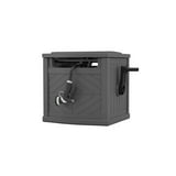Suncast 150ft. Garden Hose Hideaway Reel, Outdoor Storage Box, Gray ...