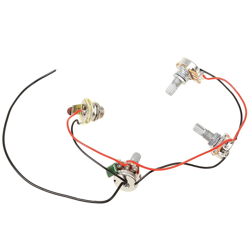 Wire Circuit Wiring Harness With Volume And Copper Bush Jack 500K Pots ...