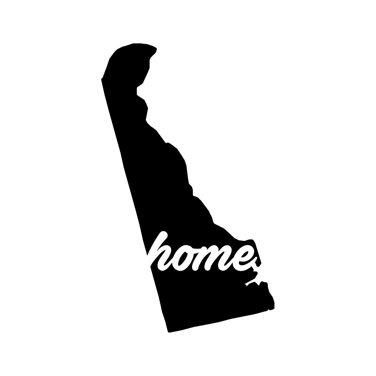 Delaware Home Sticker Decal Die Cut - Self Adhesive Vinyl ...