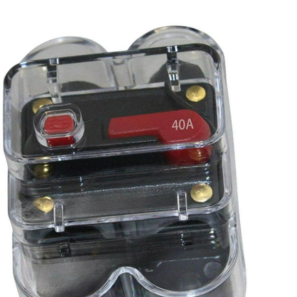 Maoww Car Auto Audio Radio In Line Circuit Breaker Fuse For DC 12V 40A ...