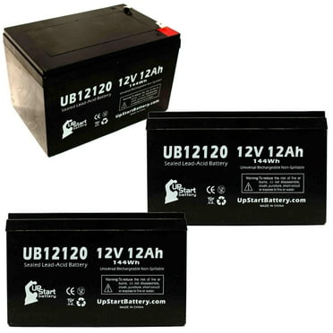 3x Pack - Enduring CB10-12 Battery Replacement - UB12100-S Universal ...