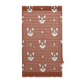 Animal Dog Color Tile Pattern Door Curtain Sheer Privacy Light ...
