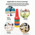 ziertyon Soccer Cone Agility Training Sports Cone Plastic Field Cone Marker for Basketball ...