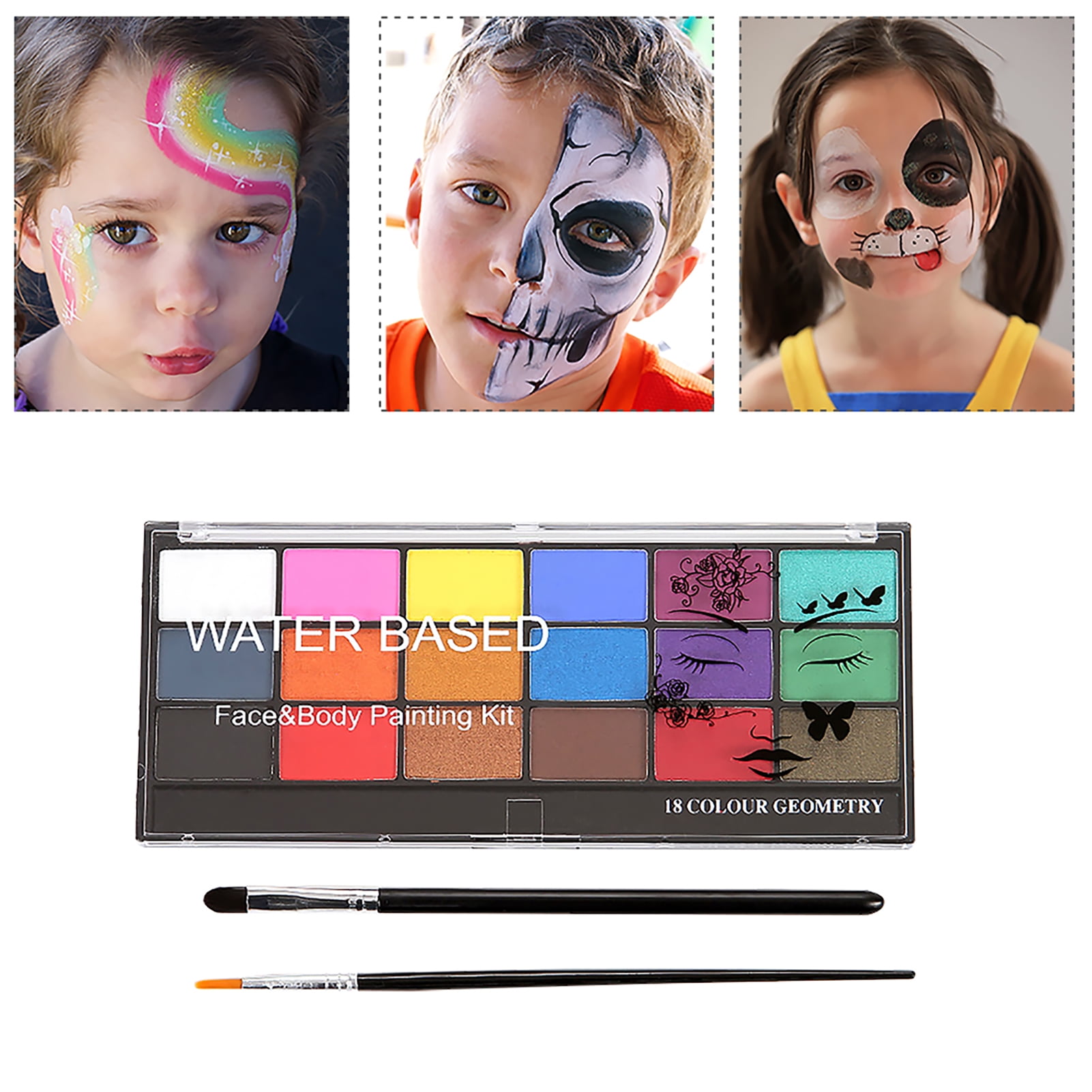 Click here for Amdohai Face Paint Kit 18 Color Washable Water Bas... prices