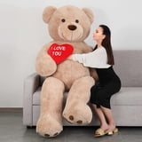 MorisMos 6ft Giant Teddy Bear Stuffed Animal with 'I Love You' Red ...