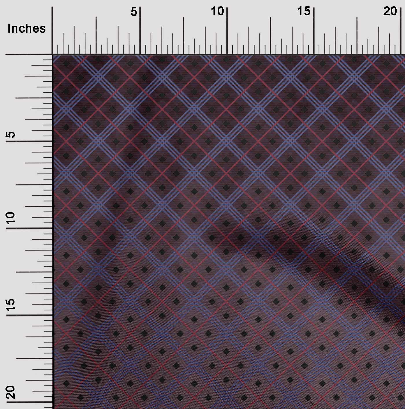 oneOone Viscose Chiffon Fabric Tartan Check Print Fabric By The Yard 42 ...