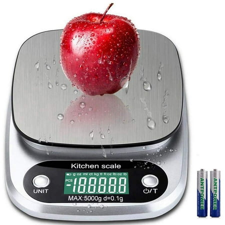 5000g Kitchen Scale 0.1g 11lb Digital Food Weight Scale Tare Function g ...