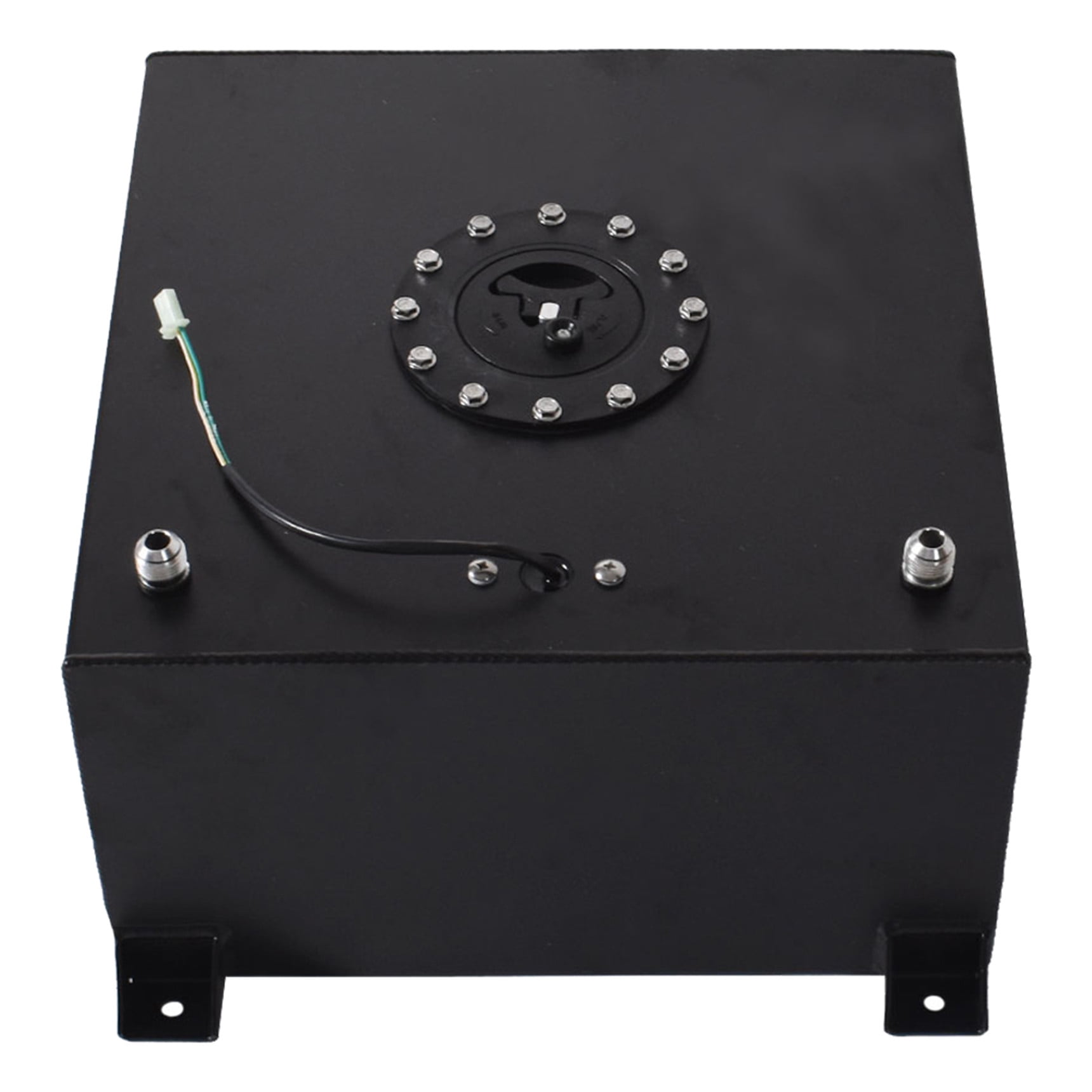 LABLT 10 Gallon Aluminum Fuel Cell Gas Tank with Level Sender Inlet and ...