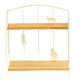 GOOHOCHY Adorable Cat Design Metal Storage Rack for Home Office Desktop ...