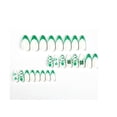 Upgraded 2026 St. Patrick's Day Manicure 24pcs Bright Color Solid Color ...
