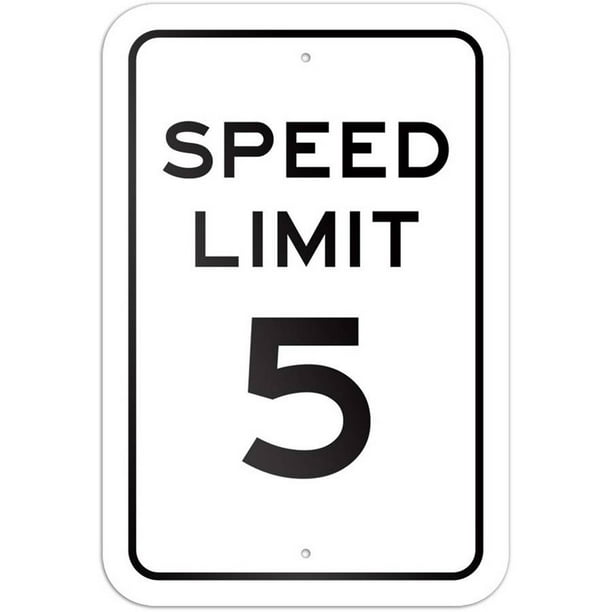 Speed Limit 5 Sign - Walmart.com