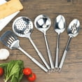 BEST- 5Pcs Kitchen Utensils Set Stainless Steel Cooking Tool Serving ...