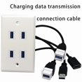 ANXPTIME USB3.0 Keystone Jacks Cable USB3.0 Female to Male Panel Mount ...