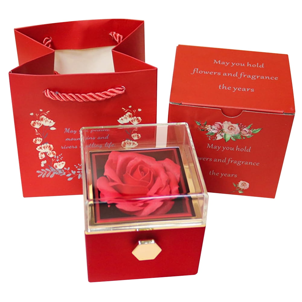 Click here for Yangshaomei Preserved Rose Gift Box Elegant Bear H... prices