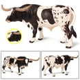 Plastic Longhorn Bull Cattle Animals Action Figures & 14.5X3.5X8.5cm ...