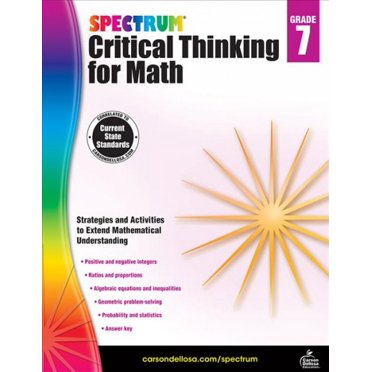 Spectrum: Spectrum Math Workbook, Grade 7 (Paperback) - Walmart.com