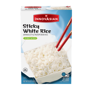 InnovAsian Vegetable Fried Rice 18 oz Frozen Meal with Seasoned Long ...