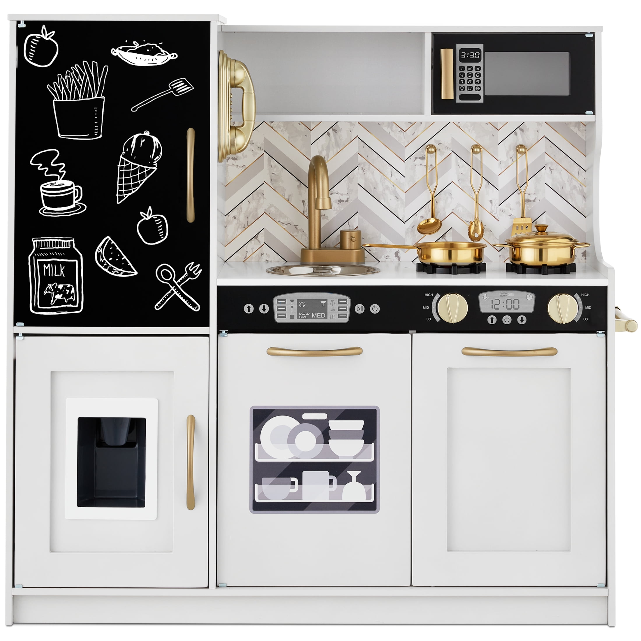 Best Choice Products Pretend Play Kitchen Wooden Toy Set for Kids w ...