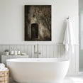 Arched Stone Doorway Canvas Wall Art for Living Room, Rustic ...