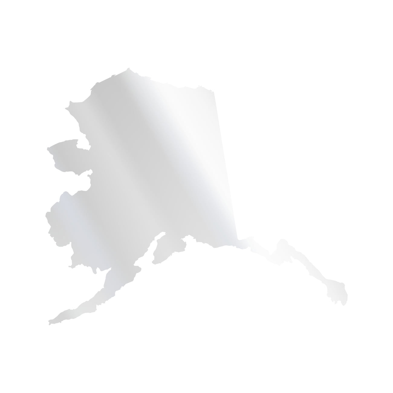 Alaska Shaped Sticker Decal Die Cut - Self Adhesive Vinyl ...