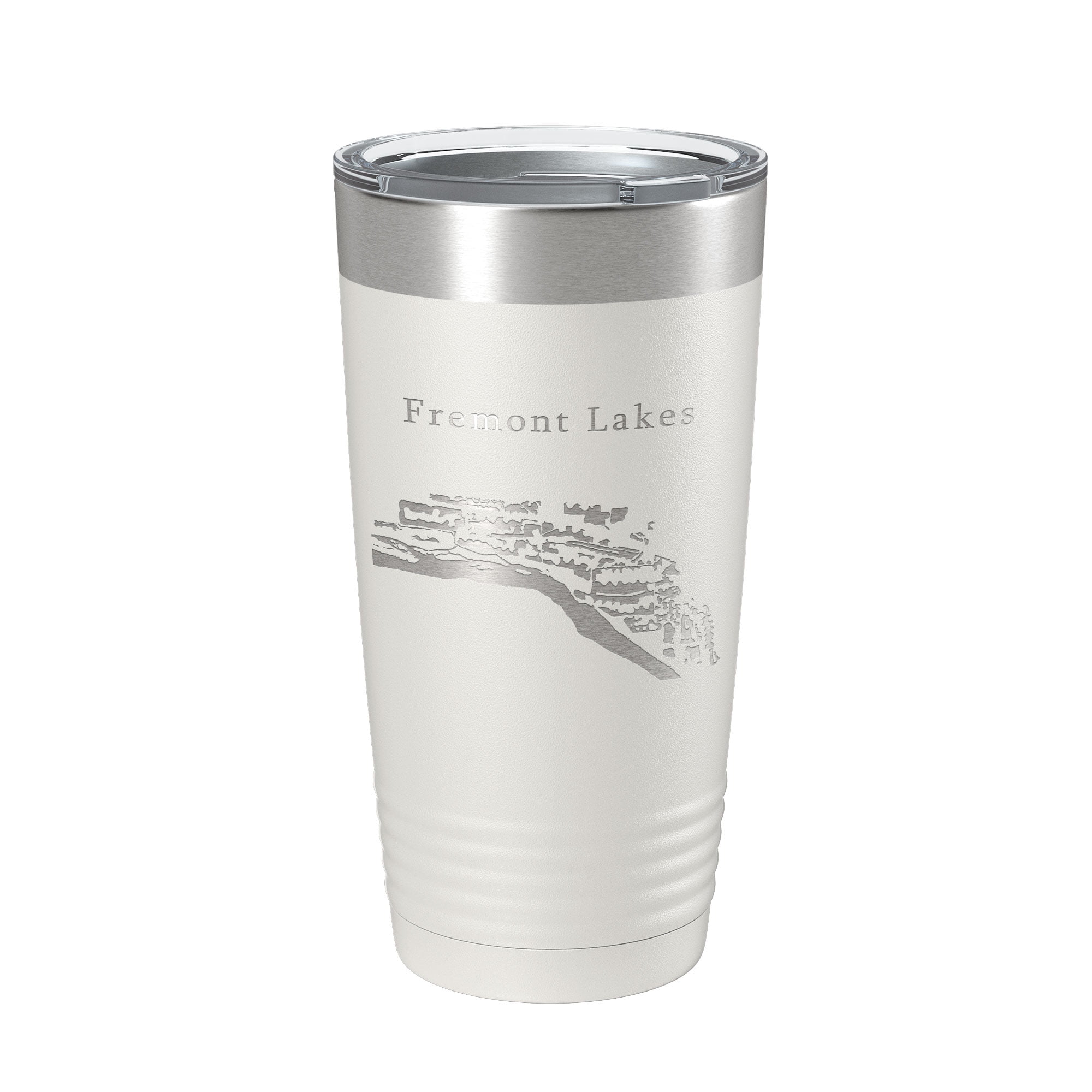 Fremont Lakes Map Tumbler Travel Mug Insulated Laser Engraved Coffee ...
